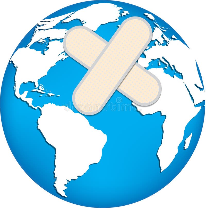 Concept of sick planet stock vector. Illustration of earth - 45511981