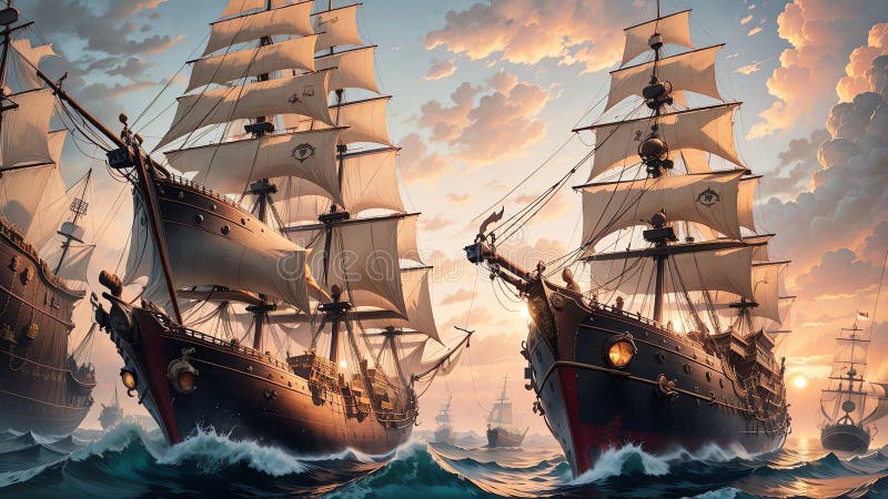 Silhouettes of Adventure Pirate Ship S Rigging on Talk Like a Pirate ...