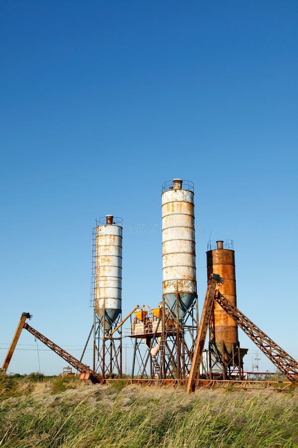 Concept of on-site Construction Facility. Stock Image - Image of ...