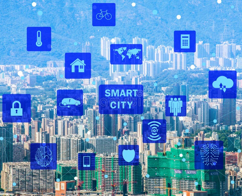 Concept of Smart City and Internet of Things Stock Illustration ... Concept of Smart City and Internet of Things Stock Illustration ...