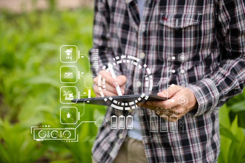 Concept of Smart Farmer Using Tablet Computer in the Field Garden with ...