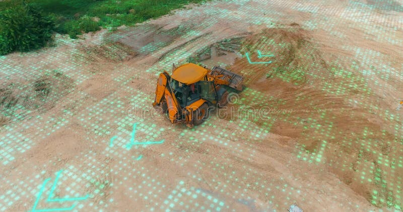 The Concept of a Smart Grader. a Smart Construction Site. the Grader ...