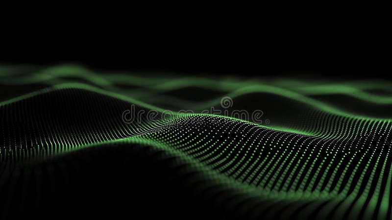 The Concept of Smart Grids and Communication. Green, Futuristic Digital ...