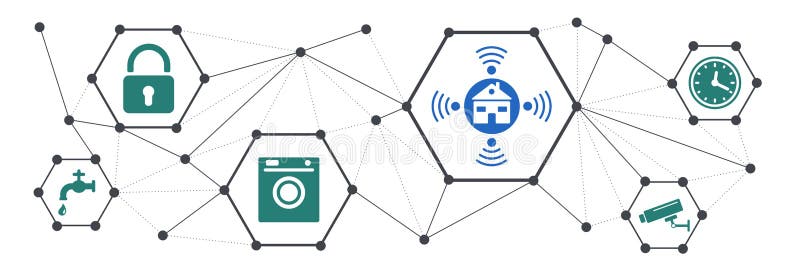 Concept of Home Coverage, Geometric Pattern Stock Illustration ...
