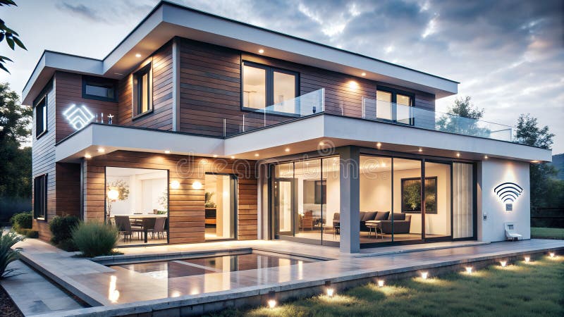 Smart Home Isometric Design Style. Concept of Smart House Technology ...