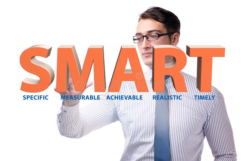 Concept of SMART Objectives in Performance Management Stock Photo ...