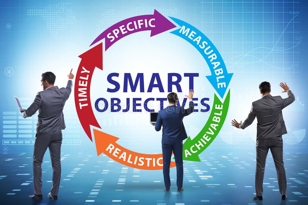 Concept of SMART Objectives in Performance Management Stock Image ...