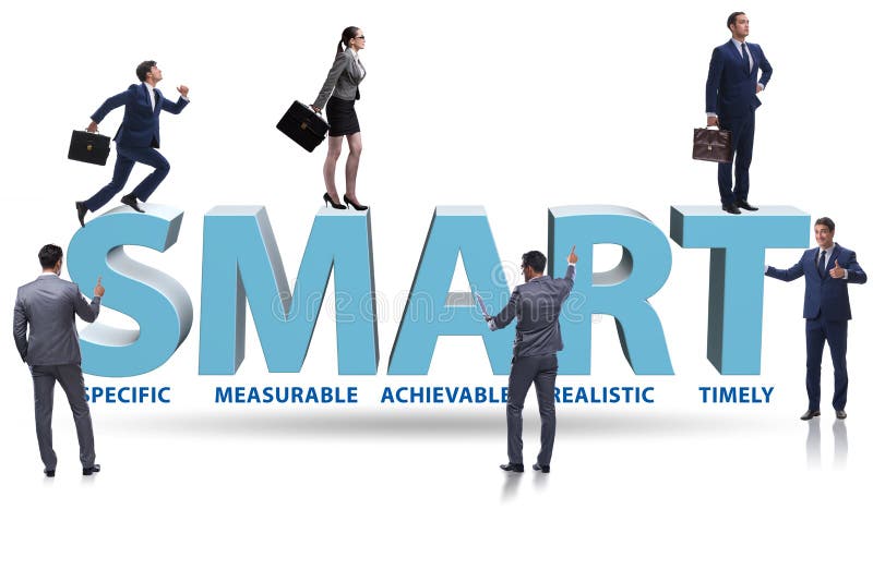 Concept of SMART Objectives in Performance Management Stock Photo ...
