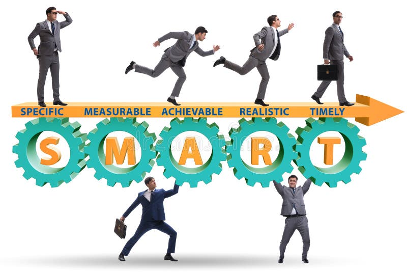 Concept of SMART Objectives in Performance Management Stock Photo ...