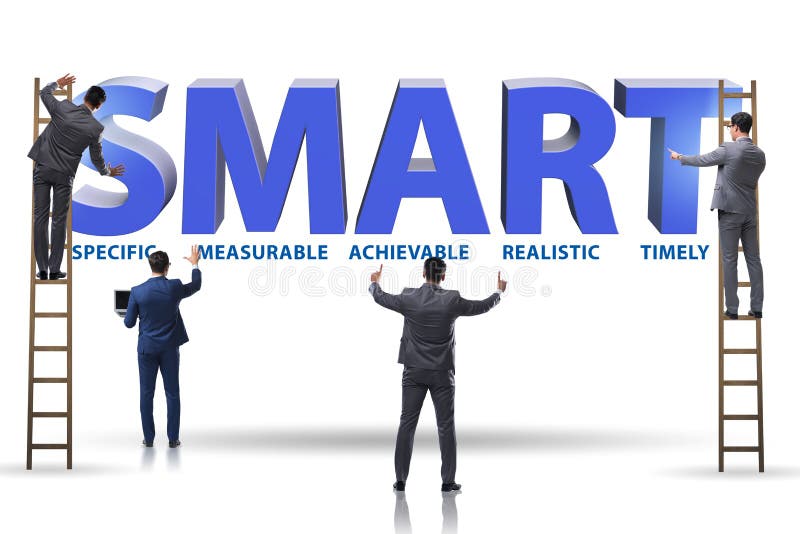 Concept of SMART Objectives in Performance Management Stock Photo ...