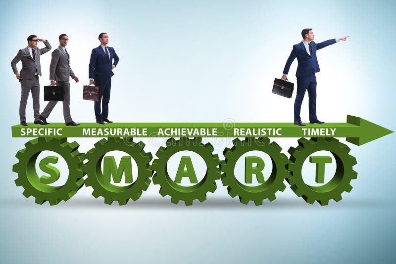 Concept of SMART Objectives in Performance Management Stock Photo ...