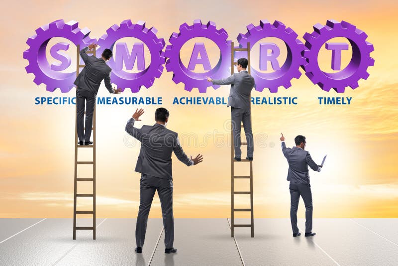 Concept of SMART Objectives in Performance Management Stock Photo ...