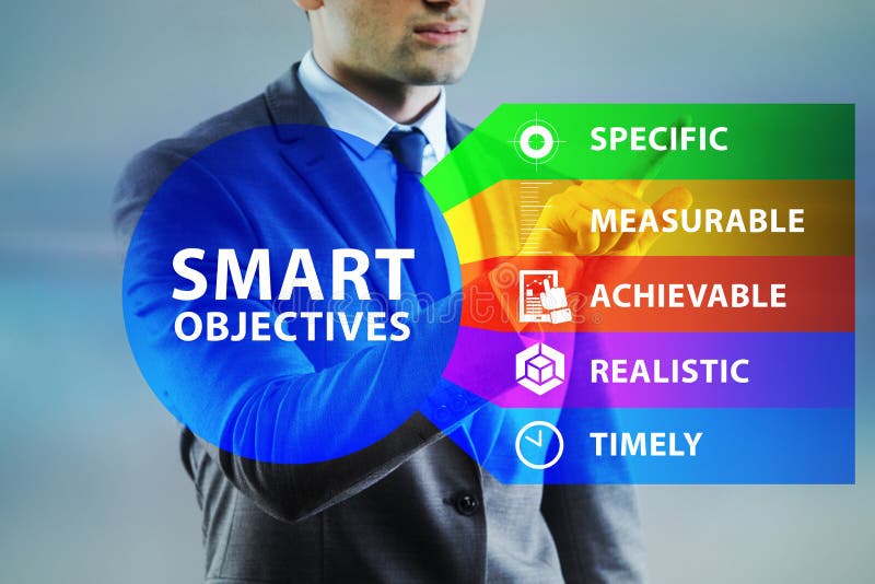 Concept of Smart Objectives in Performance Management Stock Image ...