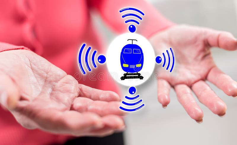 Concept of smart train stock photo. Image of service - 168233724