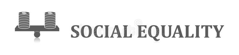 Concept of social equality stock illustration. Illustration of balance ...
