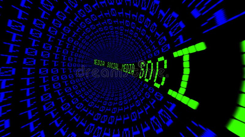 Tunnel of Media, Images, Photographs Stock Illustration - Illustration ...