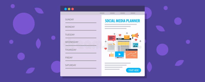 Social Media Planner - Social Media Calendar, daily Post Update ...