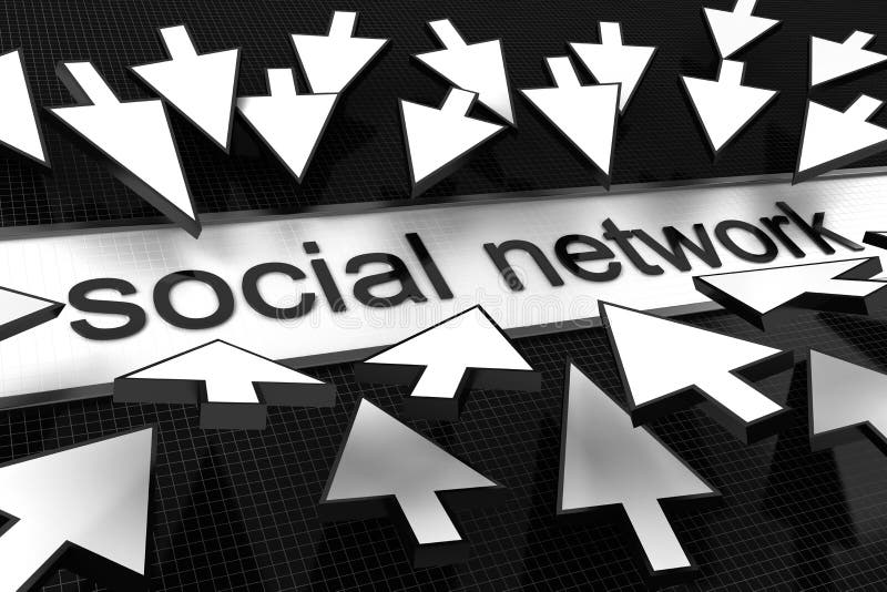 Concept of social network stock illustration. Illustration of concept ...