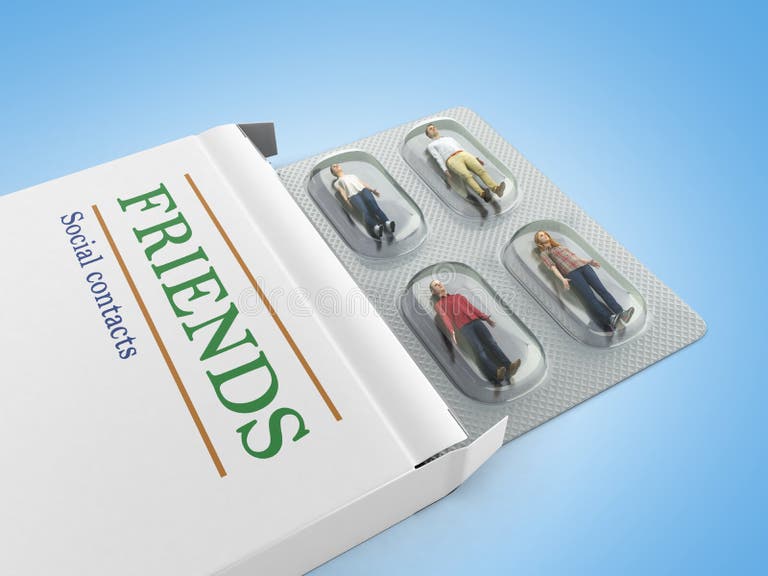 The Concept of Social Problems 3d Genereted People instead of Pi Stock ...