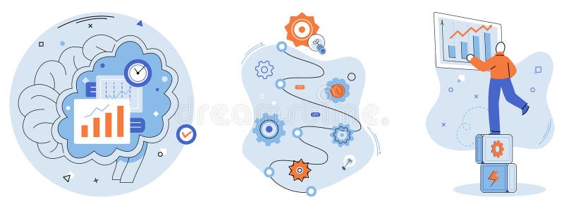 Concept of Soft Skills Development for Professional Growth and Problem Solving Stock ...