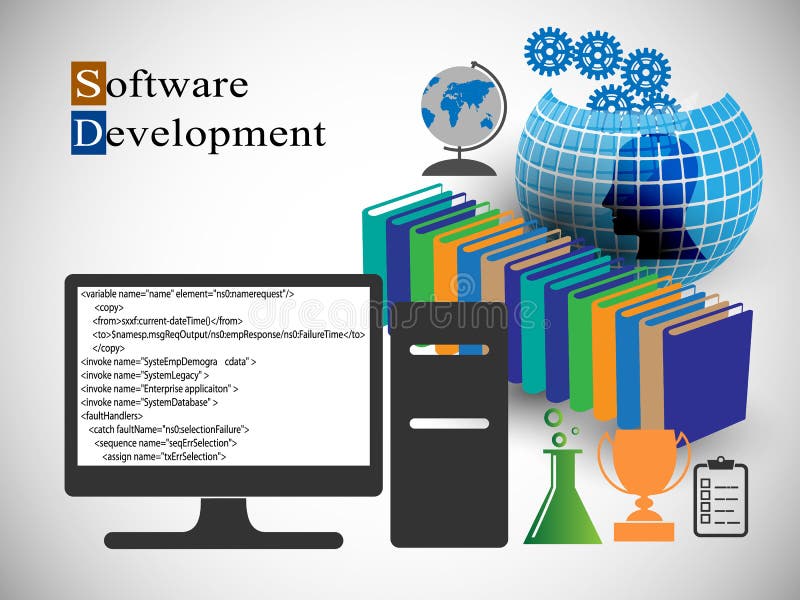Concept of Software Development and Knowledge Sharing Stock ...