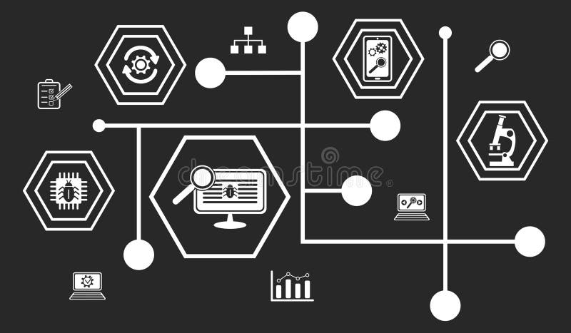Concept of Software Testing Stock Illustration - Illustration of ... Concept of Software Testing Stock Illustration - Illustration of ...