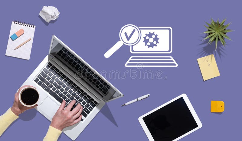 Concept of Software Testing Stock Photo - Image of process, development ...