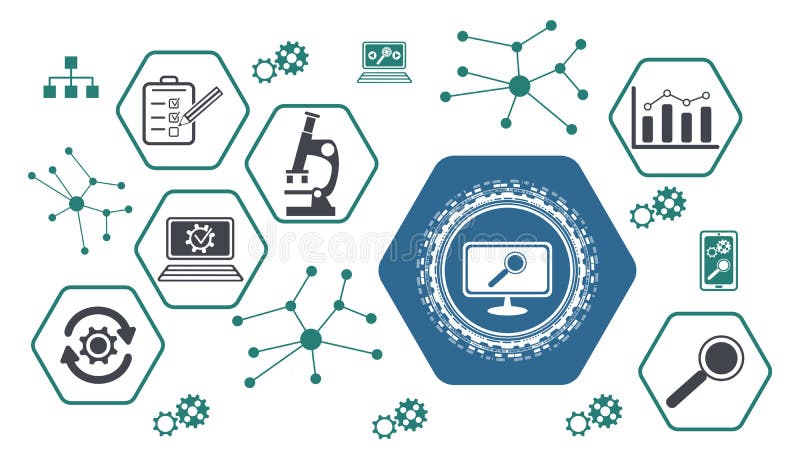 Concept of software update stock illustration. Illustration of test ...