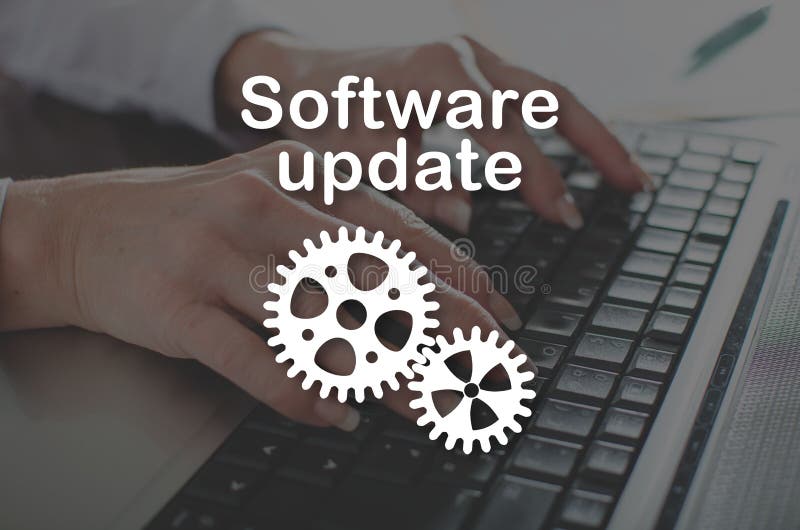 System Update Software Current and New Update Stock Photo - Image of ...