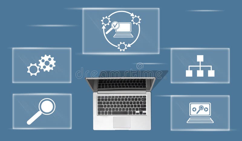 Concept of software update stock illustration. Illustration of code ...
