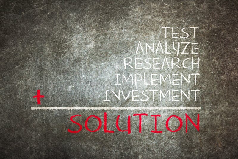 Concept of solution stock illustration. Illustration of maths - 86576495