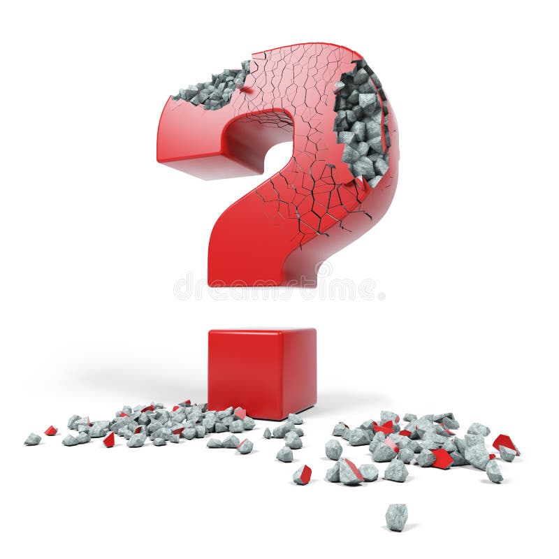 Concept of Solution of Main Question Stock Illustration - Illustration ...