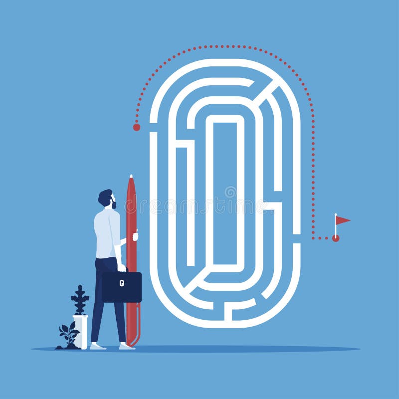 Concept of Solution, Problem Solving and Finding Idea Stock Vector ...