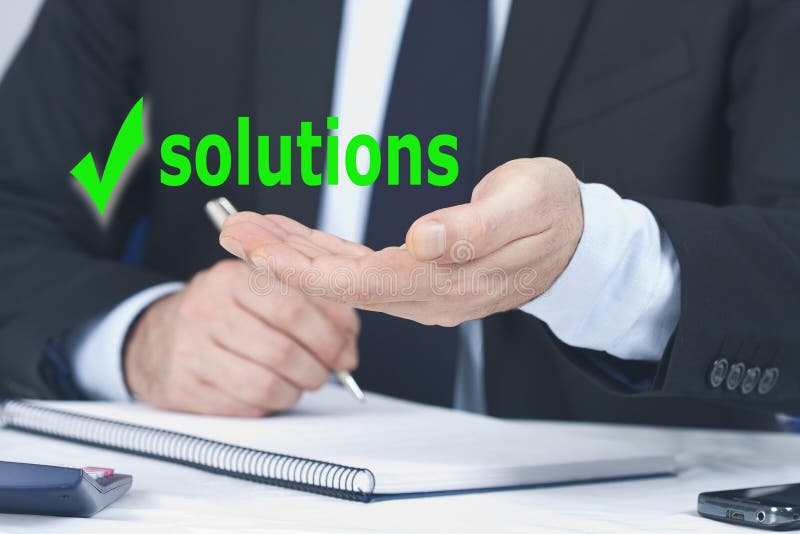Concept of solutions stock photo. Image of corporate - 116023354
