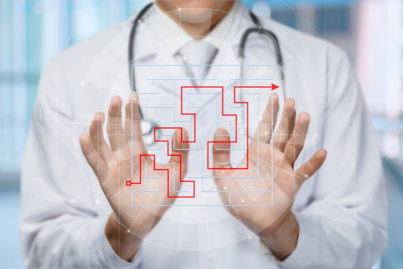Concept of Solving Complex Medical Problems Stock Illustration ...