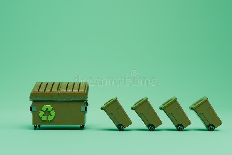 The Concept of Sorting Garbage and Food Waste. Patterns of Green ...