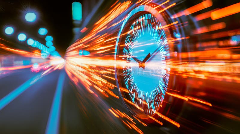 Concept of the Speed of Time or Lack of Time Stock Image - Image of ...