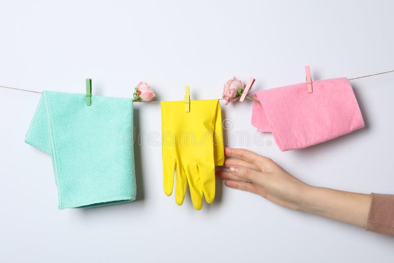 Concept of Spring Cleaning and House Cleaning Stock Photo - Image of ...