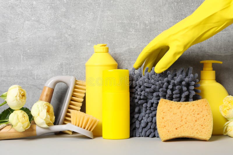 Concept of Spring Cleaning and House Cleaning Stock Photo - Image of ...