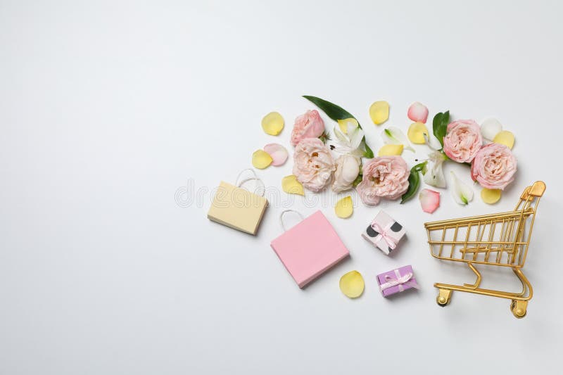 Concept of Spring Shopping and Season Sale Stock Image - Image of ...