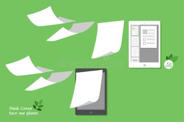 Save Trees Paperless Stock Illustrations – 30 Save Trees Paperless ...