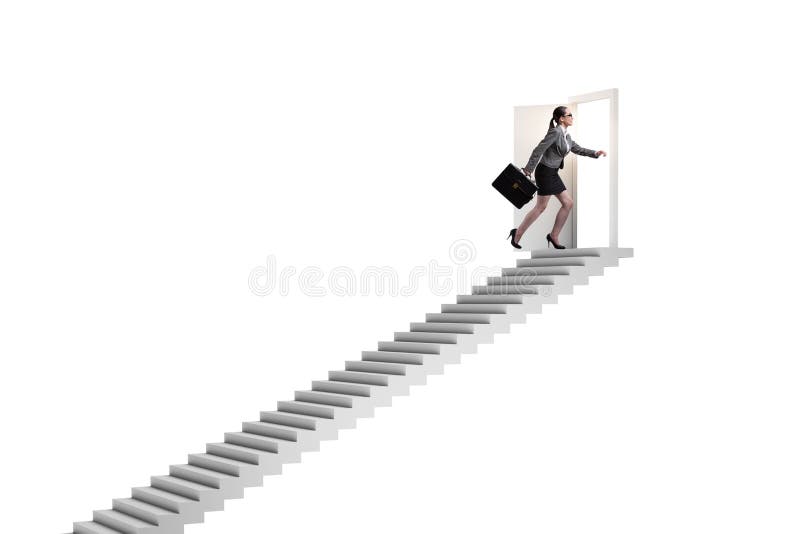Concept of Stairs Leading Upstairs Stock Image - Image of dream ...