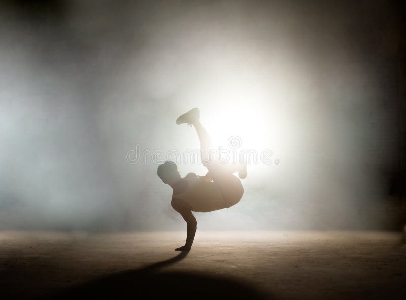 Concept of Stand on Arm in Break Dance Stock Image - Image of action ...