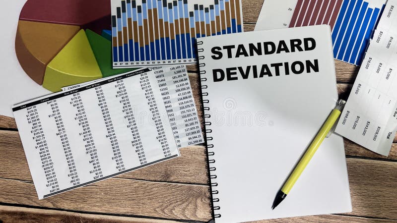 Concept of Standard Deviation Write on Book Isolated on Wooden Table ...