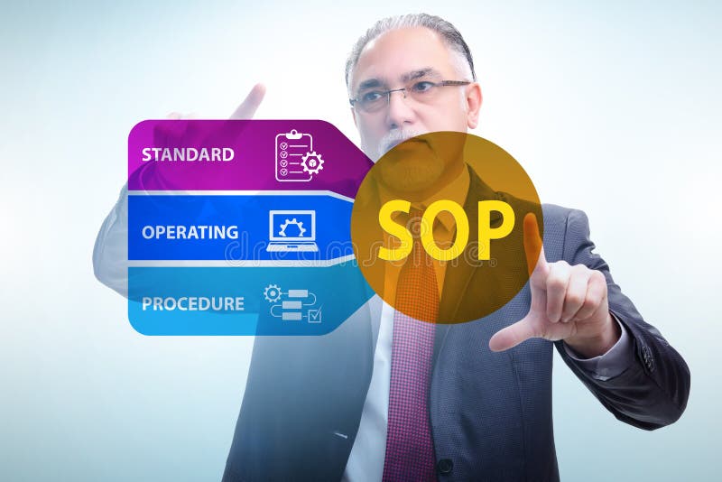 Concept of Standard Operating Procedure Stock Photo - Image of ...