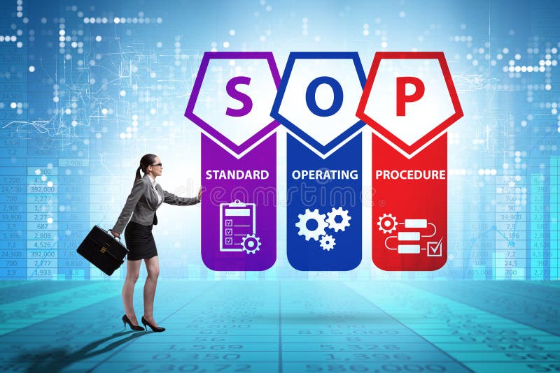 Concept of Standard Operating Procedure Stock Photo - Image of ...