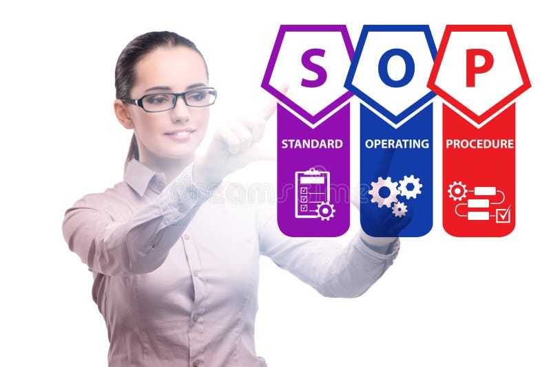 Concept of Standard Operating Procedure Stock Image - Image of word ... Concept of Standard Operating Procedure Stock Image - Image of word ...