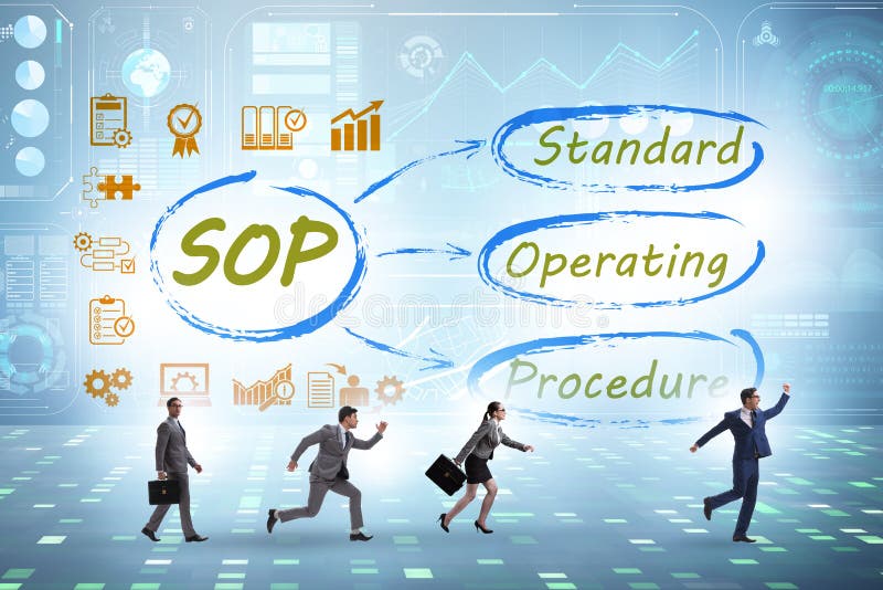 Concept of Standard Operating Procedure Stock Image - Image of business ...