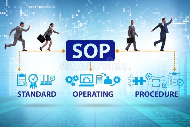 Concept of Standard Operating Procedure Stock Photo - Image of ...