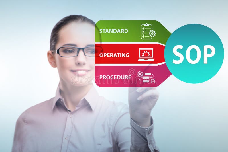 Concept of Standard Operating Procedure Stock Photo - Image of process ...